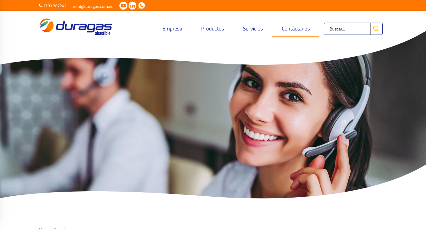 Contáctanos para solicitar nuestros servicios - Duragas Abastible