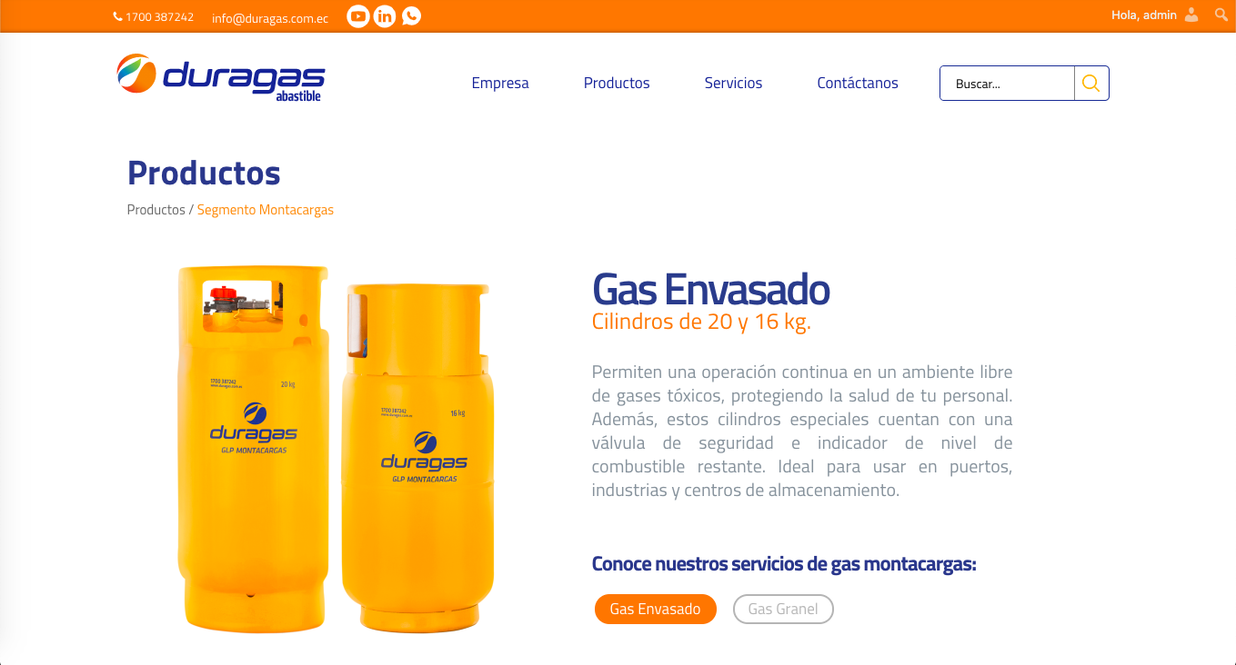 Soluciones de Gas para montacargas - Duragas Abastible Ecuador